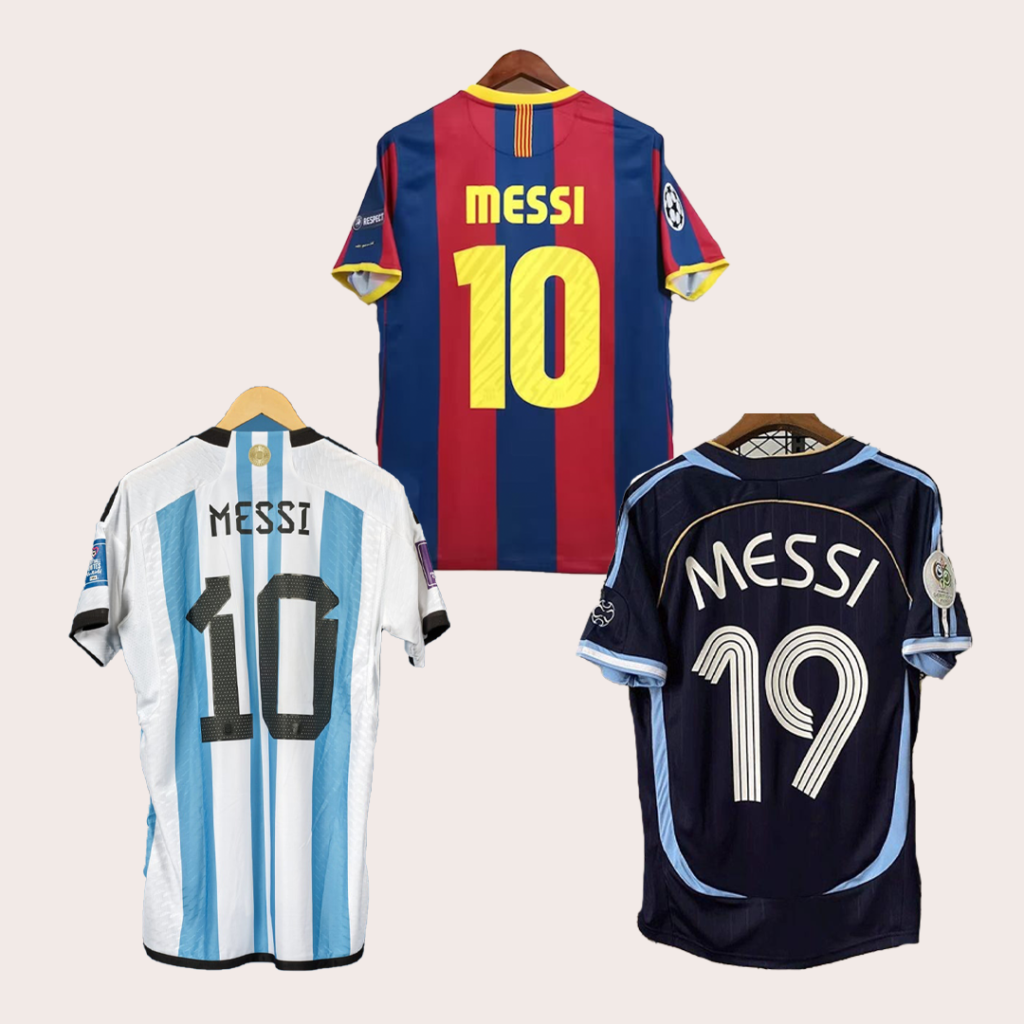 Messi retro jerseys collection - Jerseyland